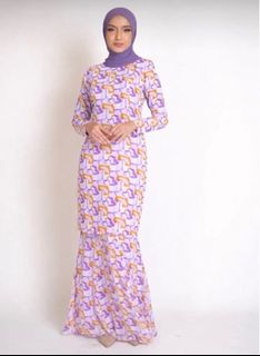 Nadzri Morshidi kurung hijau size L, Women's Fashion, Muslimah Fashion ...