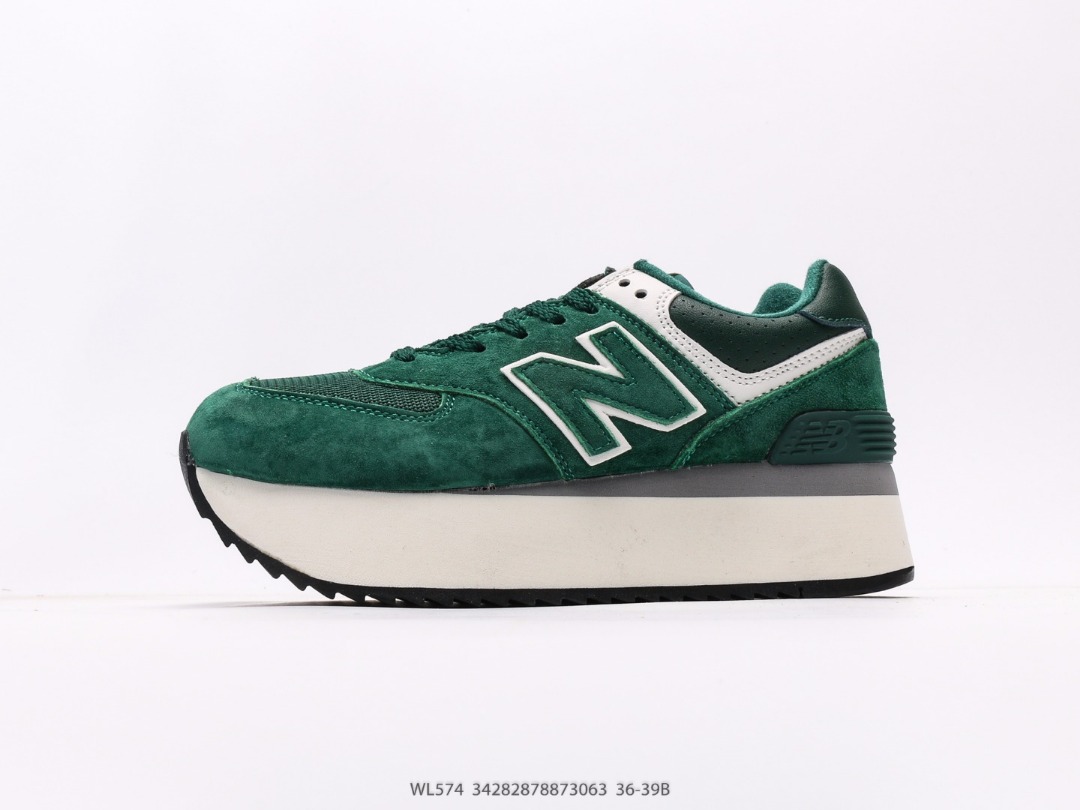New Balance NB 574 Green shoes us 5.5 - us 8, Women's Fashion, Footwear ...