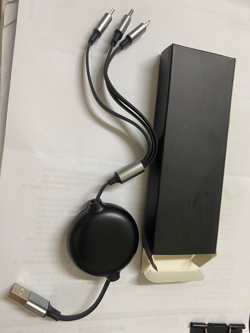 New triple head charger cable, Computers & Tech, Parts & Accessories ...