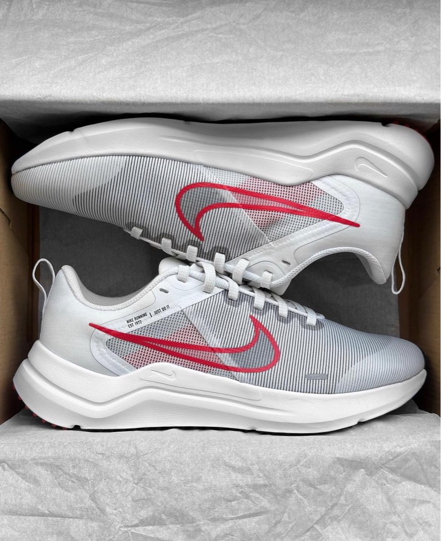 Nike Downshifter 12 ‘Platinum Tint Red’, Men's Fashion, Footwear ...