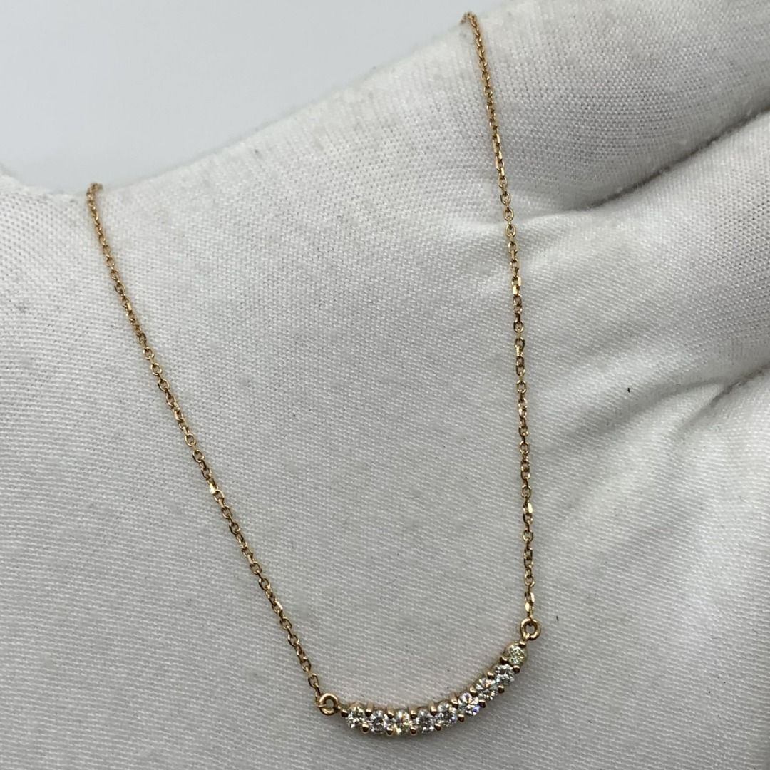 NO BRAND K14 / 585 APPROX 0.05CT*9 MELEE 2G DIAMOND NECKLACE 247052480 AL, Luxury, Accessories ...
