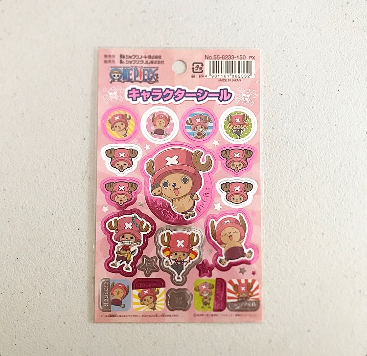 One Piece Chopper Sticker Sheet, Hobbies & Toys, Stationary & Craft ...