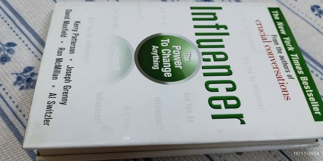 Personal Development Book - Influencer: The Power To Change Anything by ...