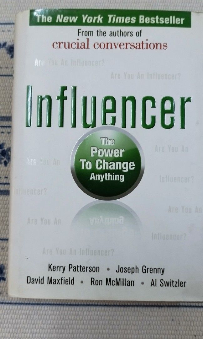 Personal Development Book - Influencer: The Power To Change Anything by ...