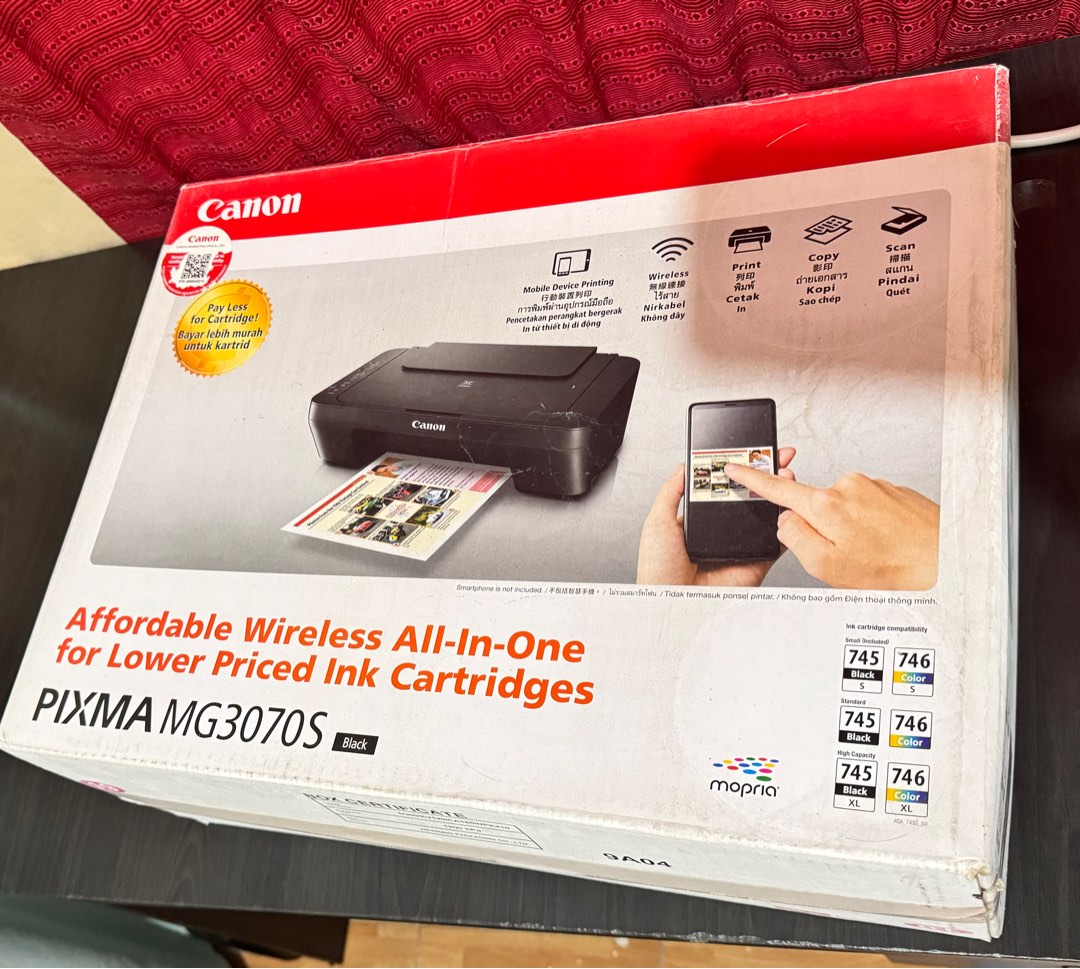 PIXMA MG3070S, Computers & Tech, Printers, Scanners & Copiers on Carousell