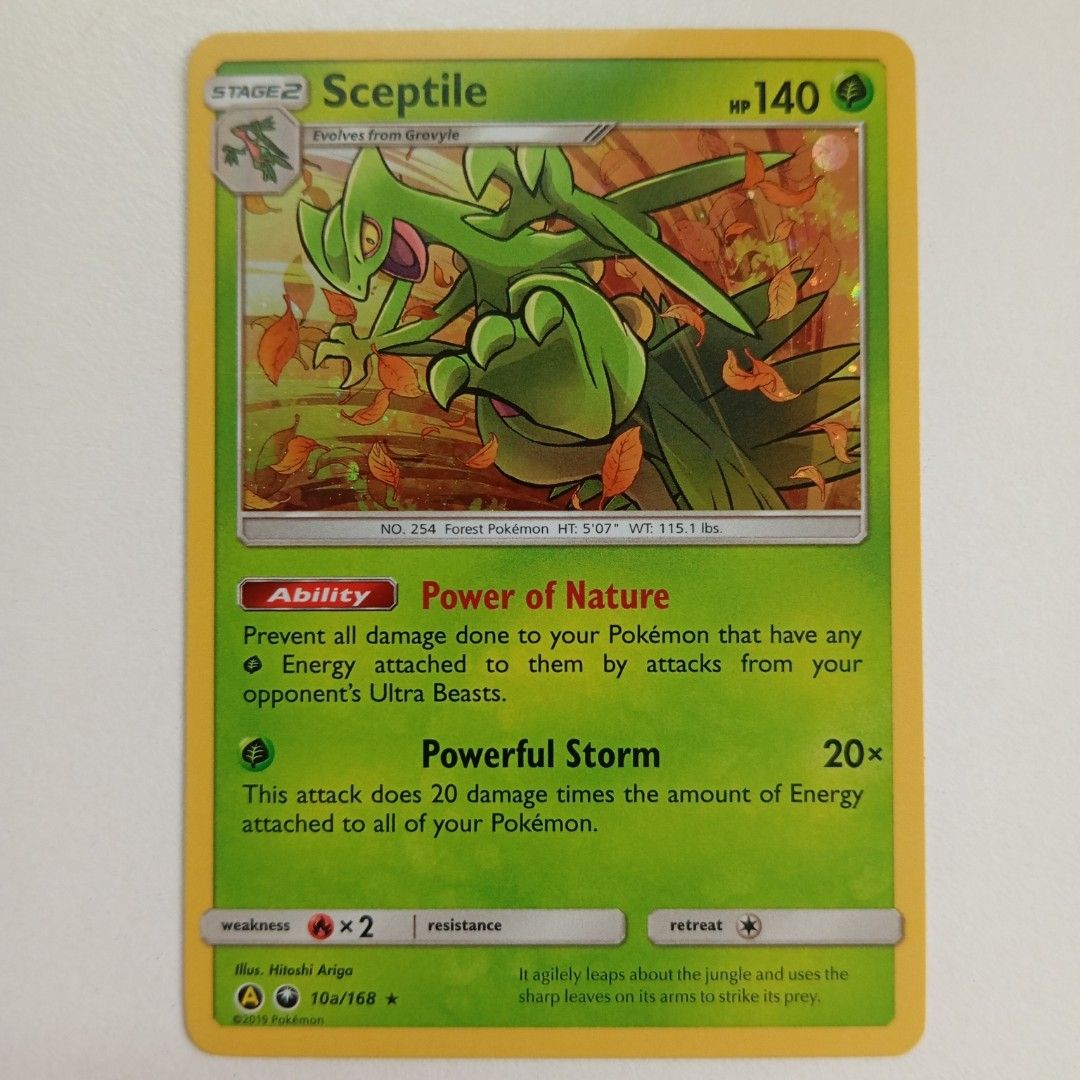 Pokemon TCG - Sceptile 10a/168 (Alternate Art Holo Promo), Hobbies & Toys, Toys & Games on Carousell