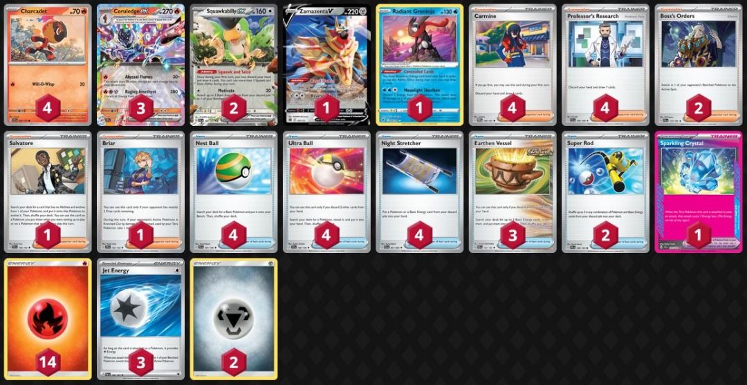 Pokemon TCG Ceruledge ex Deck with Sparkling Crystal ACESPEC, Hobbies & Toys, Toys & Games on ...