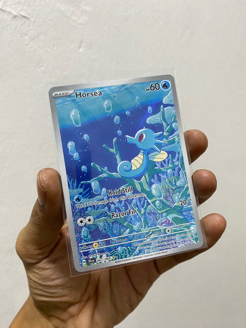 Pokemon TCG Horsea, Hobbies & Toys, Toys & Games on Carousell