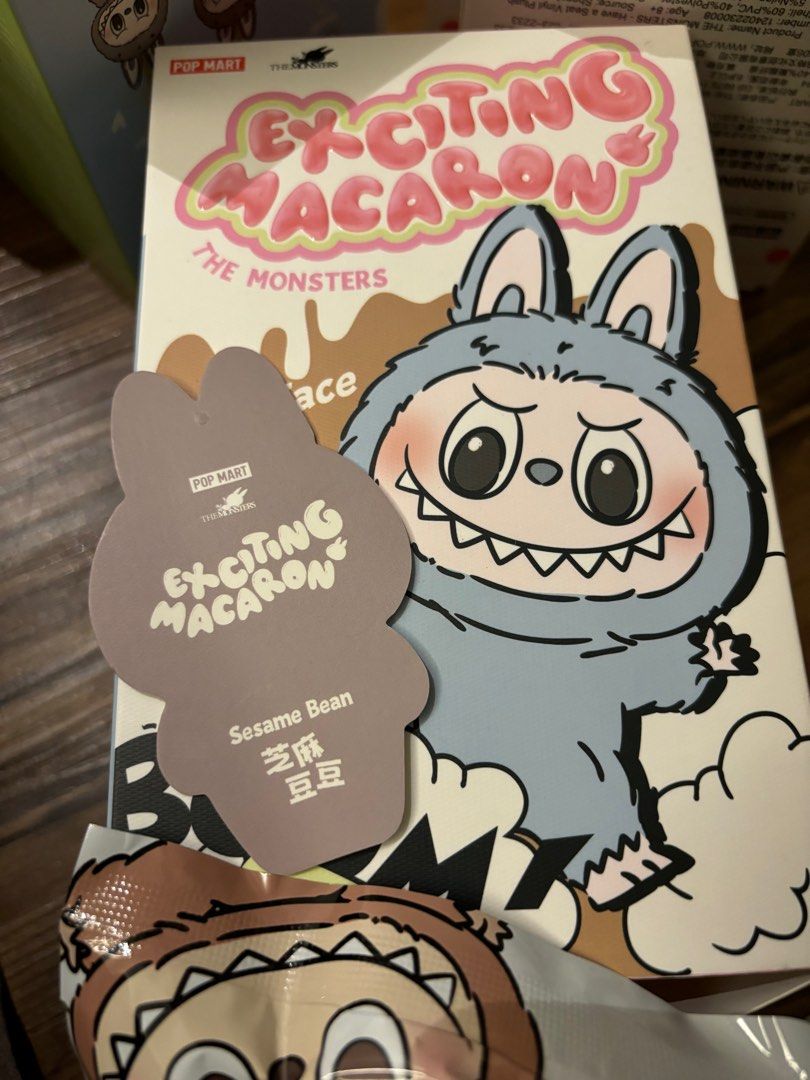 Popmart labubu sesame bean V1, Hobbies & Toys, Toys & Games on Carousell