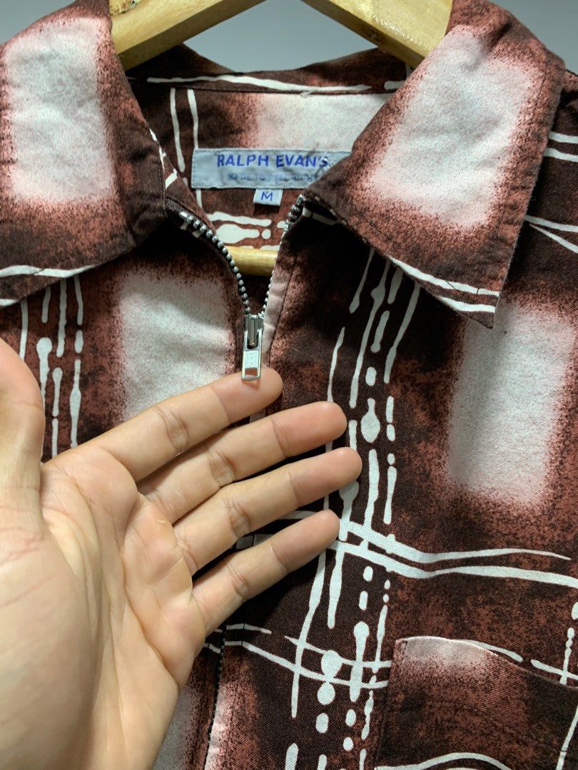 RALPH EVANS SHIRT KEMEJA ZIP UP OLD MONEY, Luxury, Apparel on Carousell