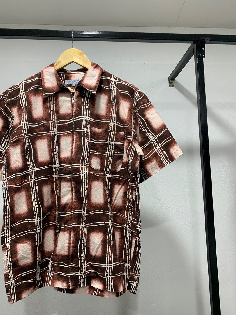 RALPH EVANS SHIRT KEMEJA ZIP UP OLD MONEY, Luxury, Apparel on Carousell