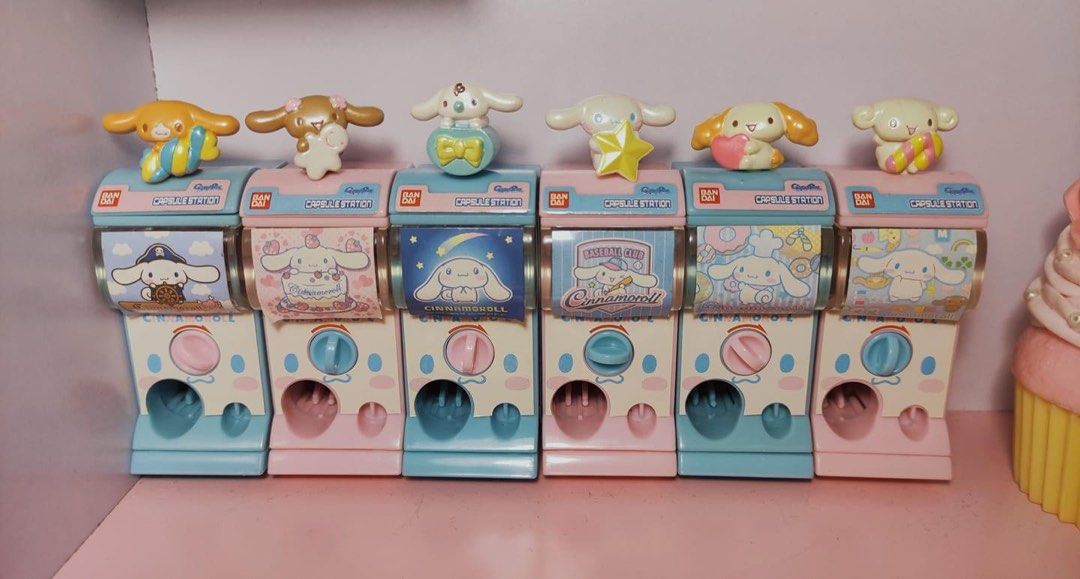 Rare Bandai Sanrio Cinnamoroll Gashapon Vending Machine Complete Set of ...