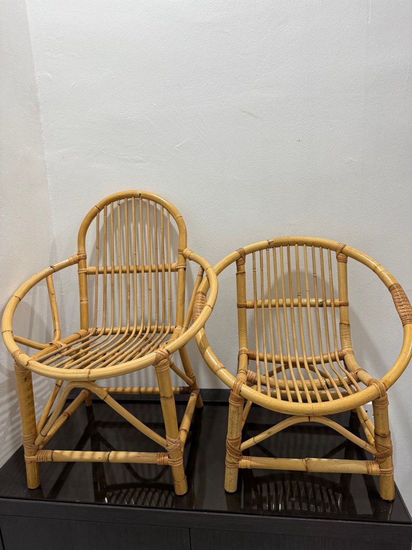 Rattan chair / kerusi rotan, Furniture & Home Living, Furniture, Chairs ...