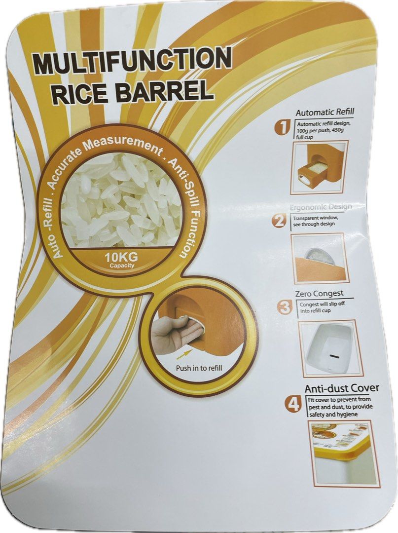 Rice barrel / rice box, Furniture & Home Living, Kitchenware ...