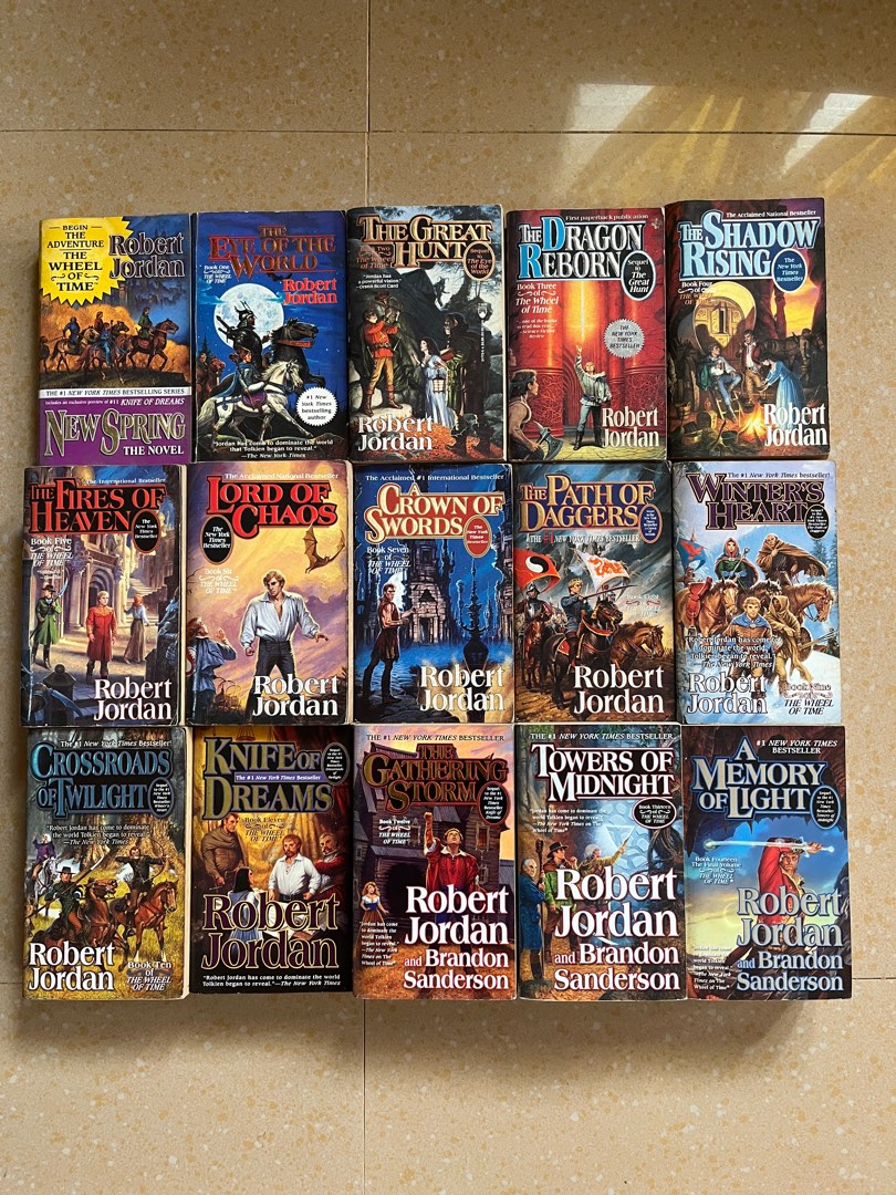 Robert Jordan - The Wheel of Time (complete set), Hobbies & Toys, Books ...