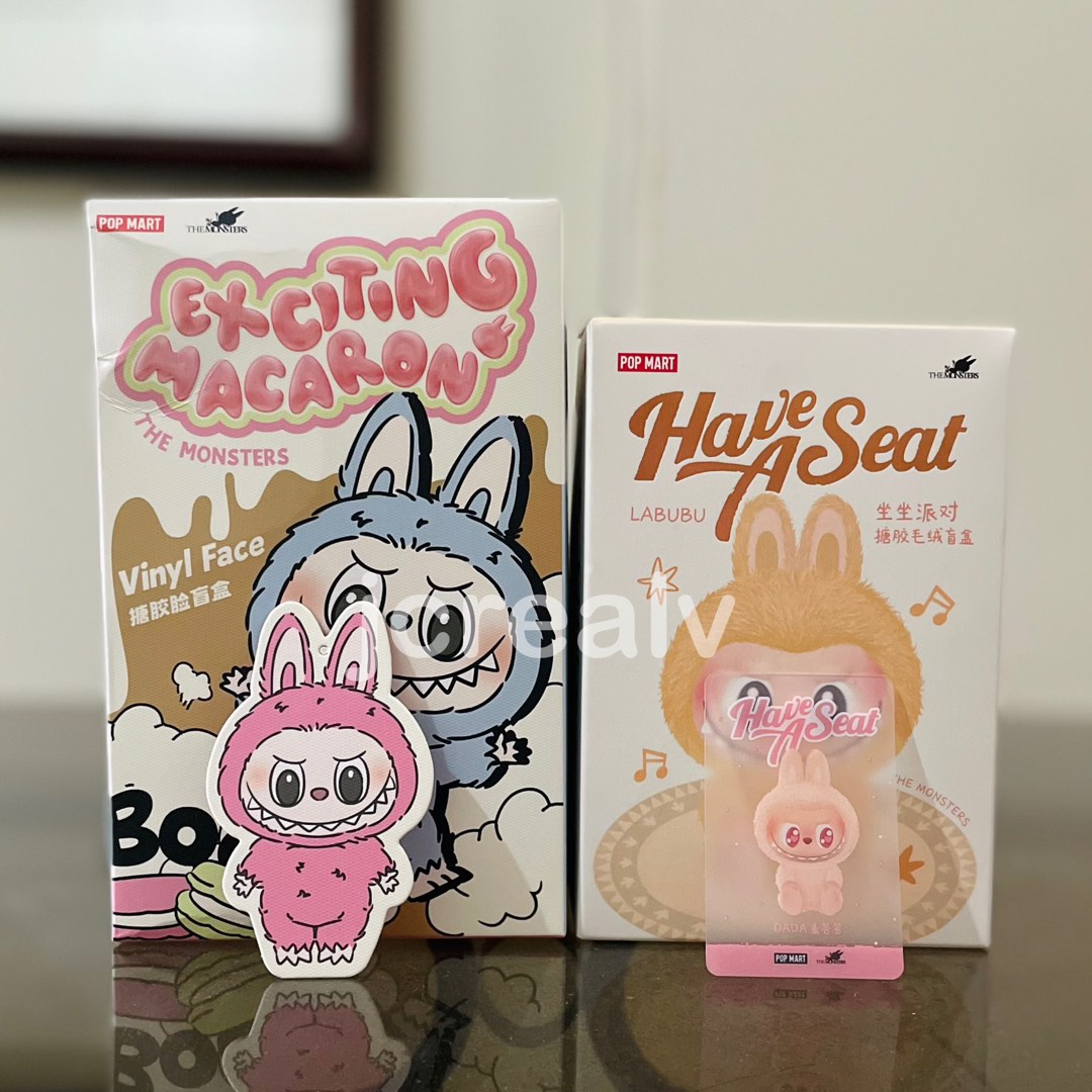[RUSH SALE!] Labubu V1 Lychee Berry + Labubu V2 Dada, Hobbies & Toys, Toys & Games on Carousell