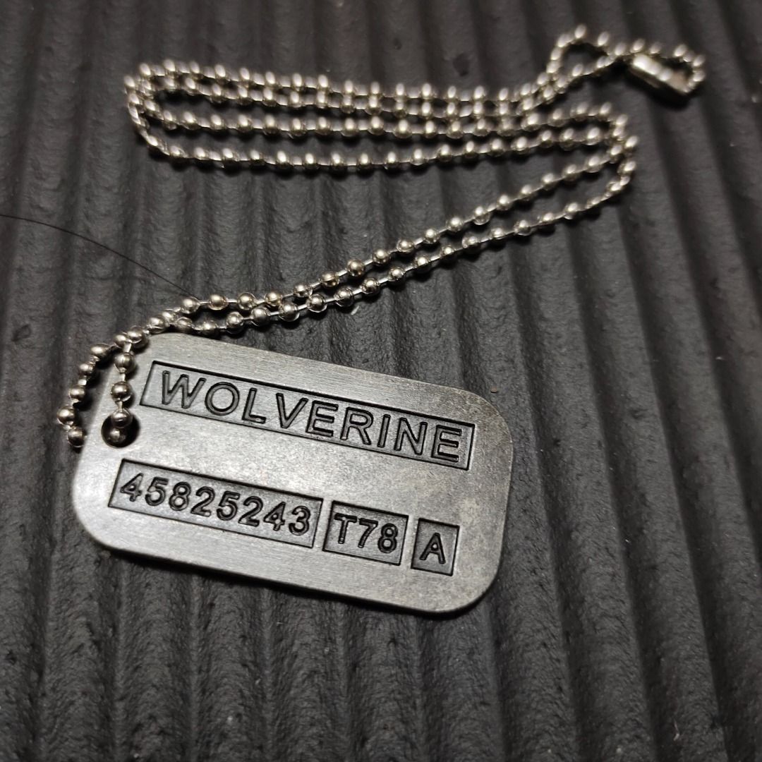 WOLVERINE DOG TAG LOGAN X MEN MARVEL MOVIE COSPLAY PROP FIGURE GAME ...
