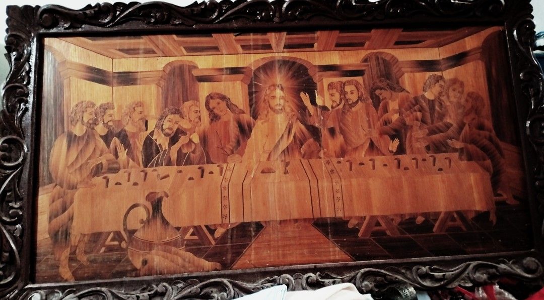 Second hand painting LAST SUPPER of THE LORD, Furniture & Home Living ...
