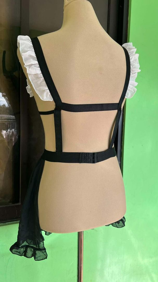 SEXY LINGERIE MILKMAID LOLITA MAID DRESS COSPLAY Y2K SMALL-MEDIUM ...