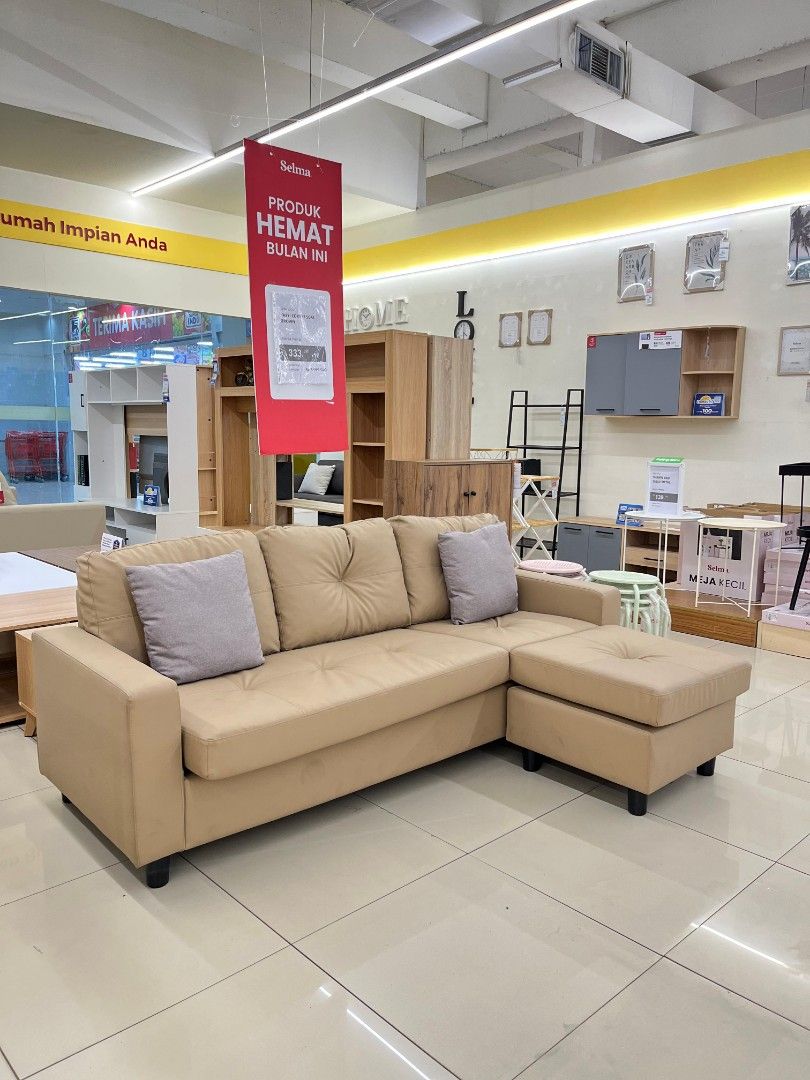 Sofa L Minimalis, Perabotan Rumah di Carousell