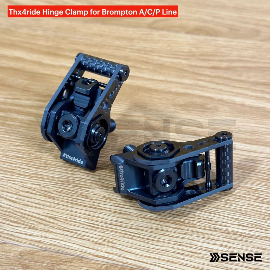 Thx4ride Quick Release Titanium Hinge Clamp for Brompton A C P T Line, Sports Equipment ...