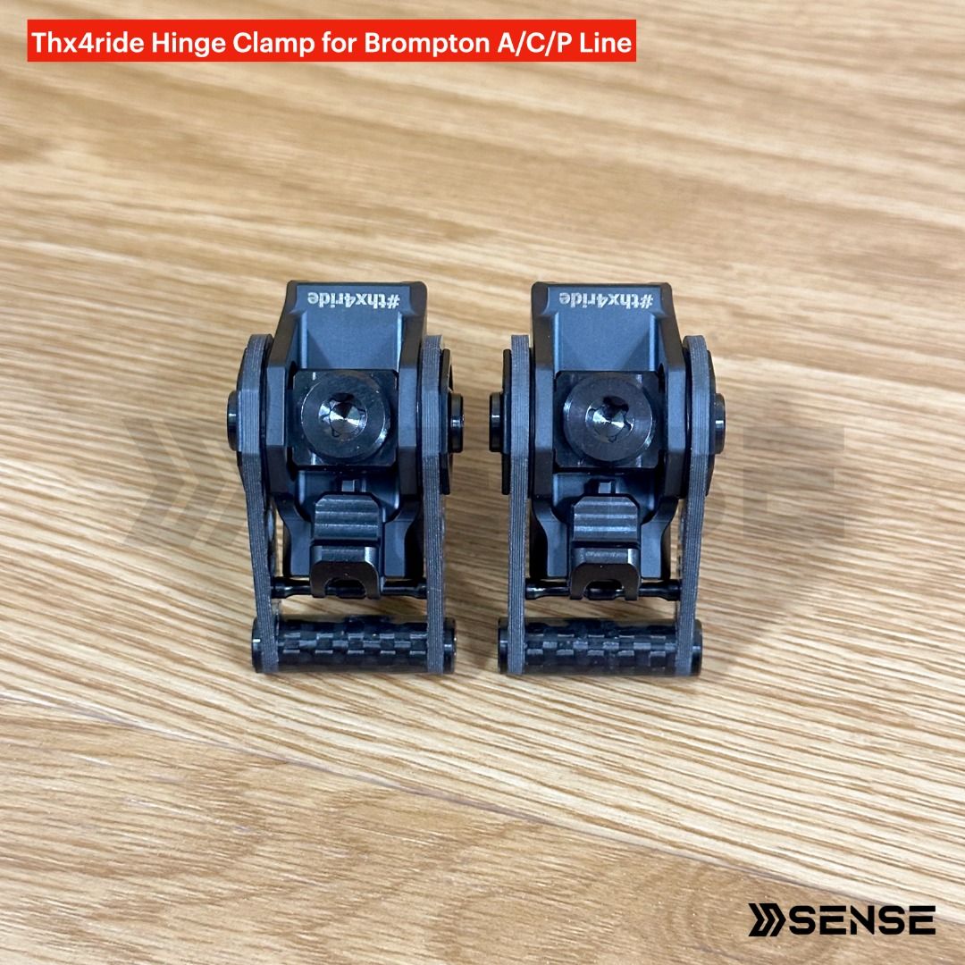 Thx4ride Quick Release Titanium Hinge Clamp for Brompton A C P T Line ...