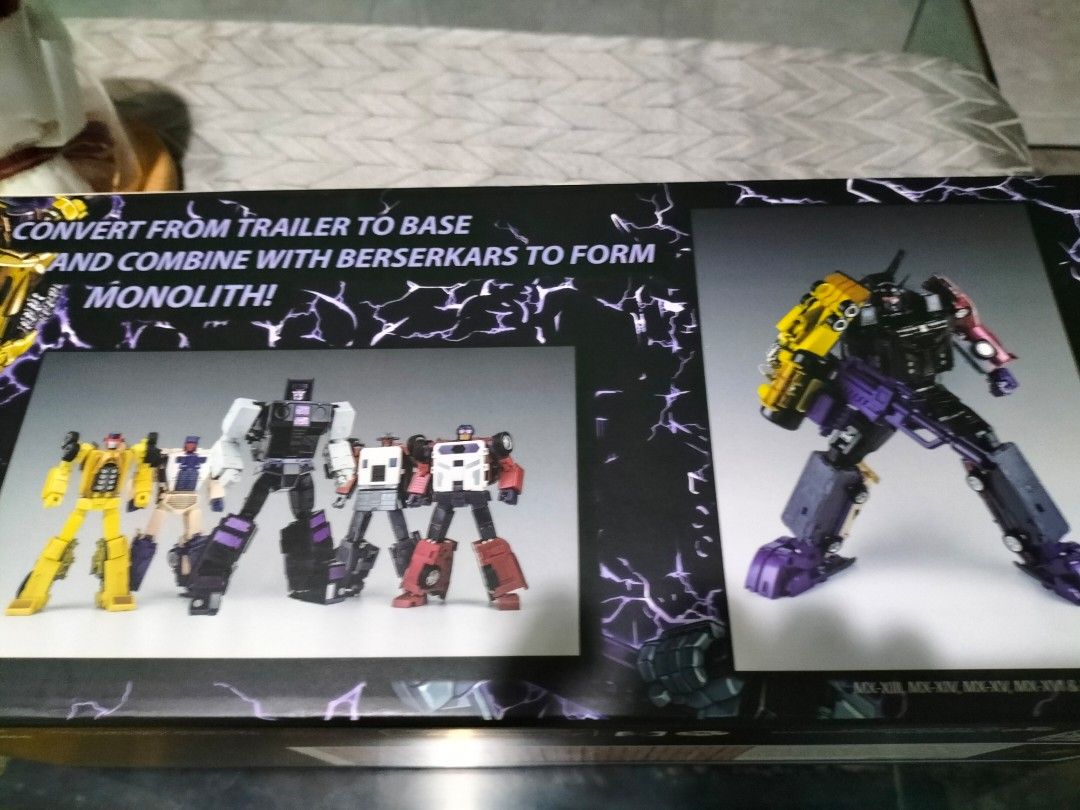 Transformers X-transbots Masterpiece Monolith Trailer Menasor ...