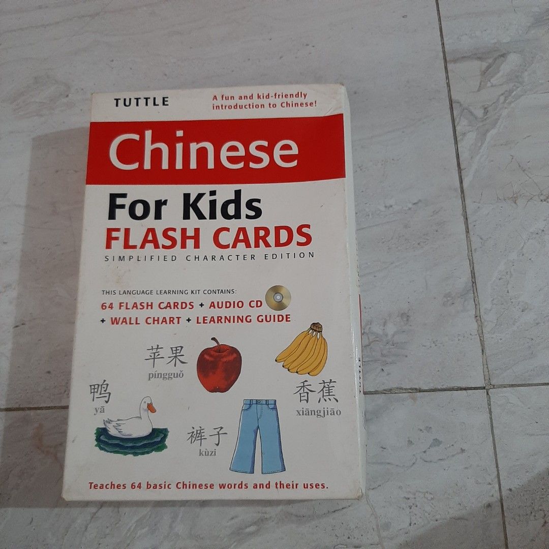 Tuttle chinese for kids flash cards, Toys & Collectibles, Mainan di ...