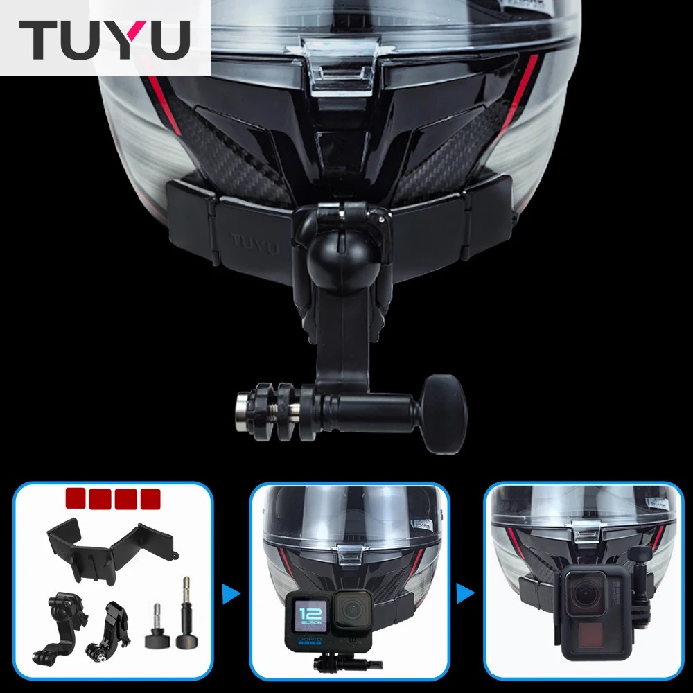 TUYU Fullface Helmet Chin Mount with 3M Adhesive Sticker, Photography ...