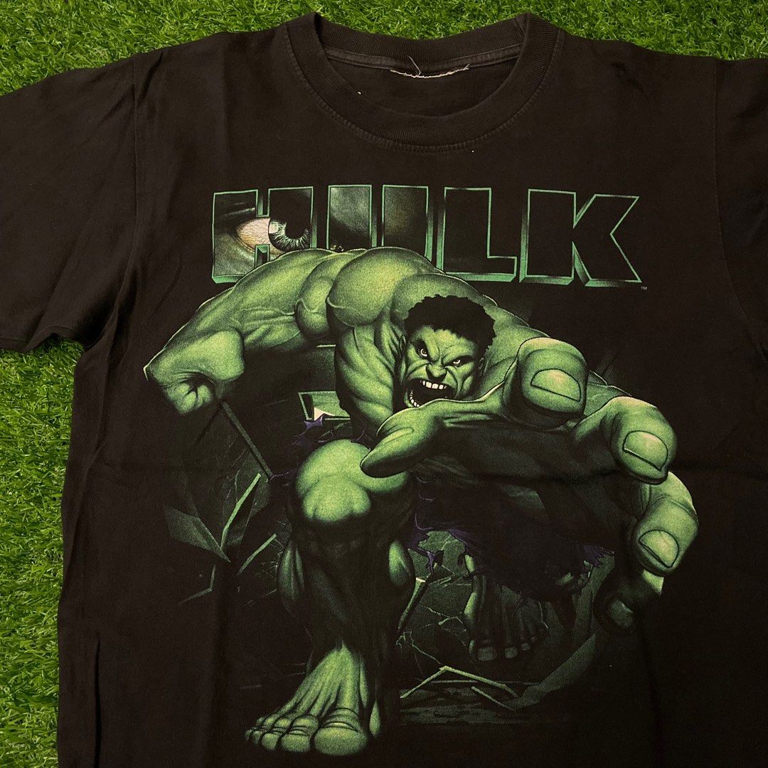 Vintage 2003 Marvel The Incredible Hulk Breakthrough Mega Print Shirt ...