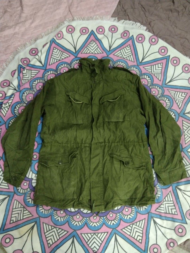 Vintage Danish Army HBT Field Jacket, Men's Fashion, Bottoms, Trousers ...