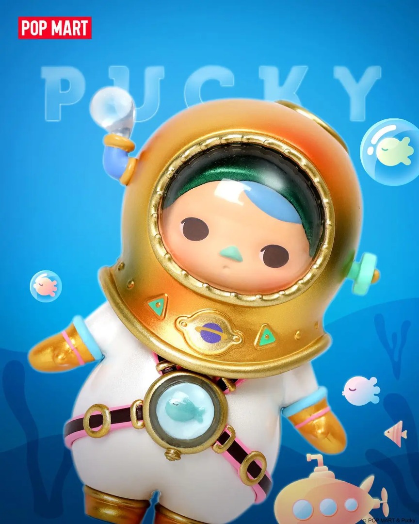 WTS/LFB POP MART PUCKY Planet Explorer Deep Sea Explorer Baby Blister ...