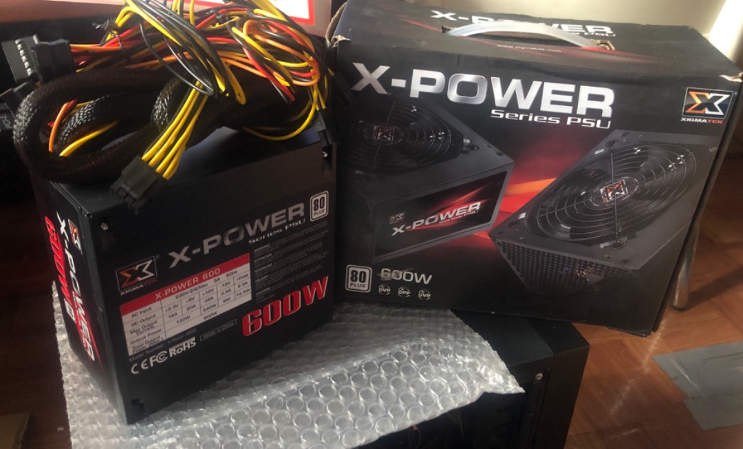 XIGMATEK X-POWER 600W / 80+ Power Supply, Computers & Tech, Desktops on Carousell