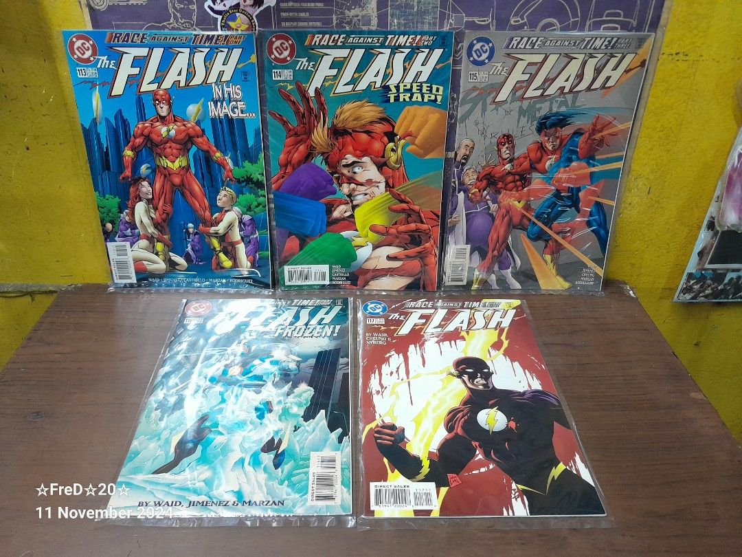 1990s The Flash (Race Against Time Part 1 to 5) DC Comics, Hobbies ...