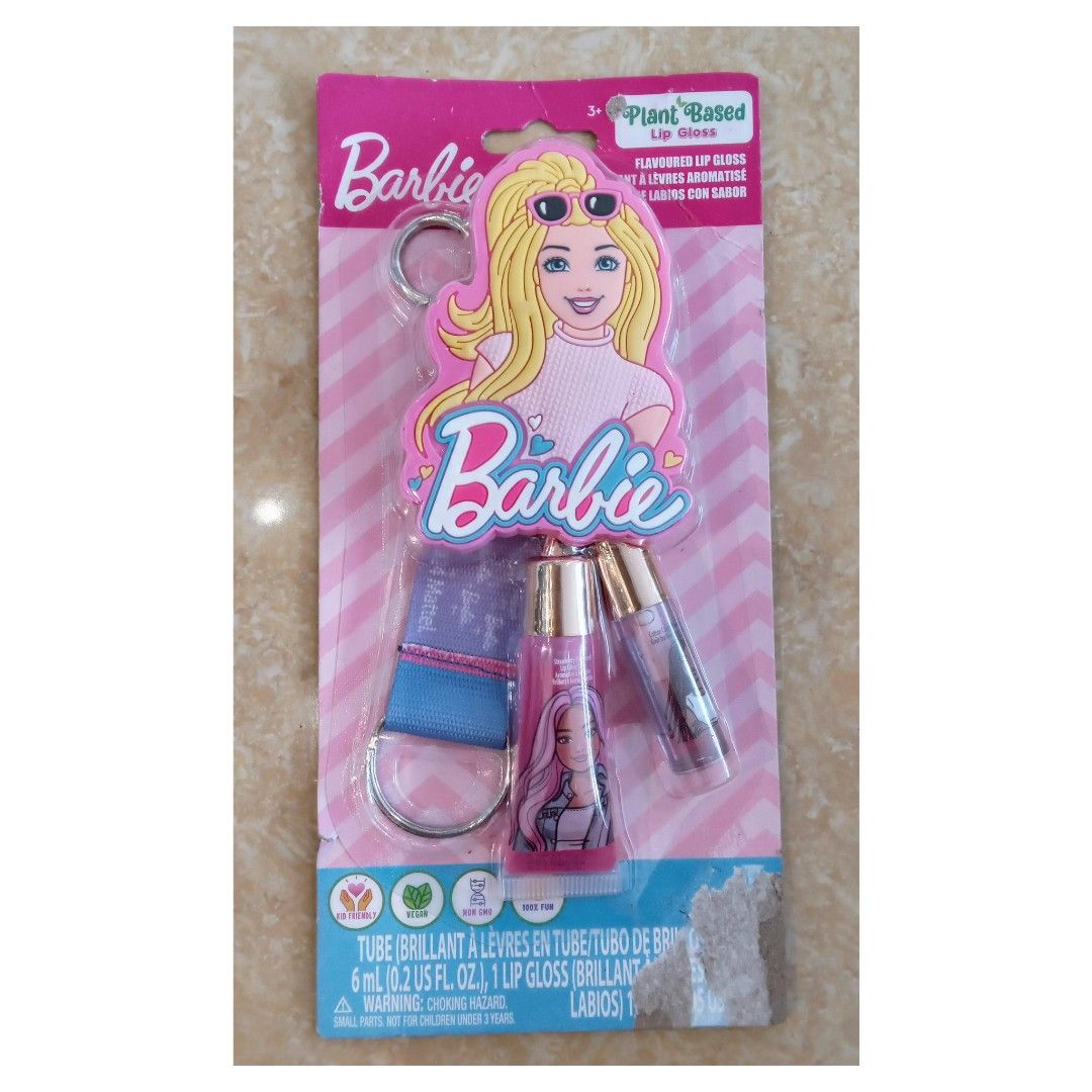 40% off. Toy Kingdom Barbie Plant Based Flavored Roll On Lip Gloss with ...