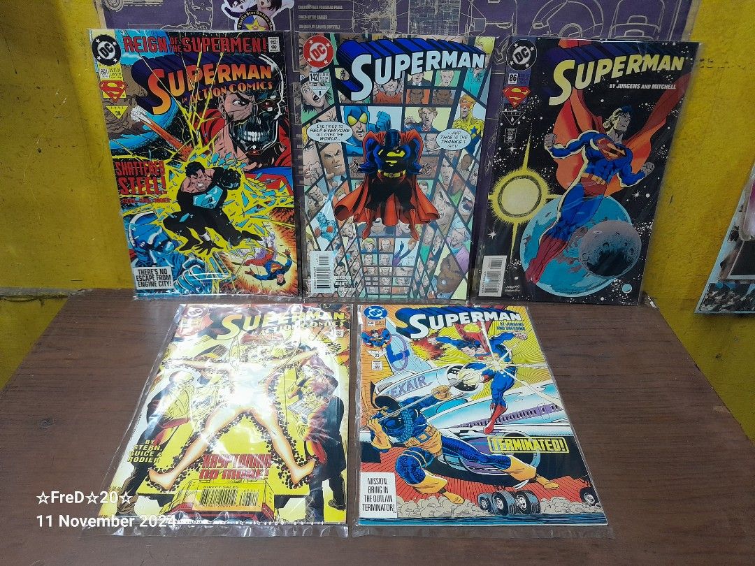 75 Each 1990s DC Comics Superman, Hobbies & Toys, Books & Magazines ...