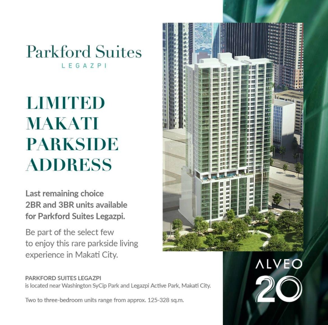 2 Bedroom High End Condo in Makati for Sale Parkford Suites by Alveo ...