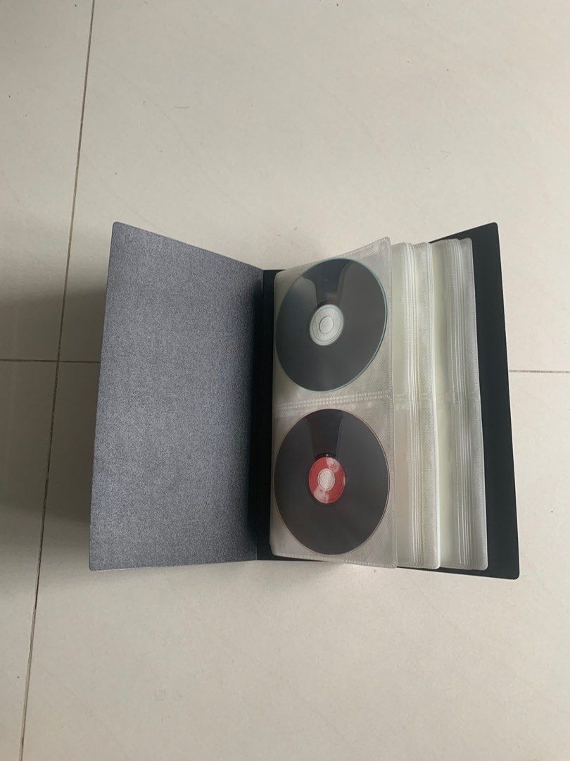 CD/DVD Holder with Cover | Holds 96 DVD, Hobbies & Toys, Music & Media, CDs & DVDs on Carousell