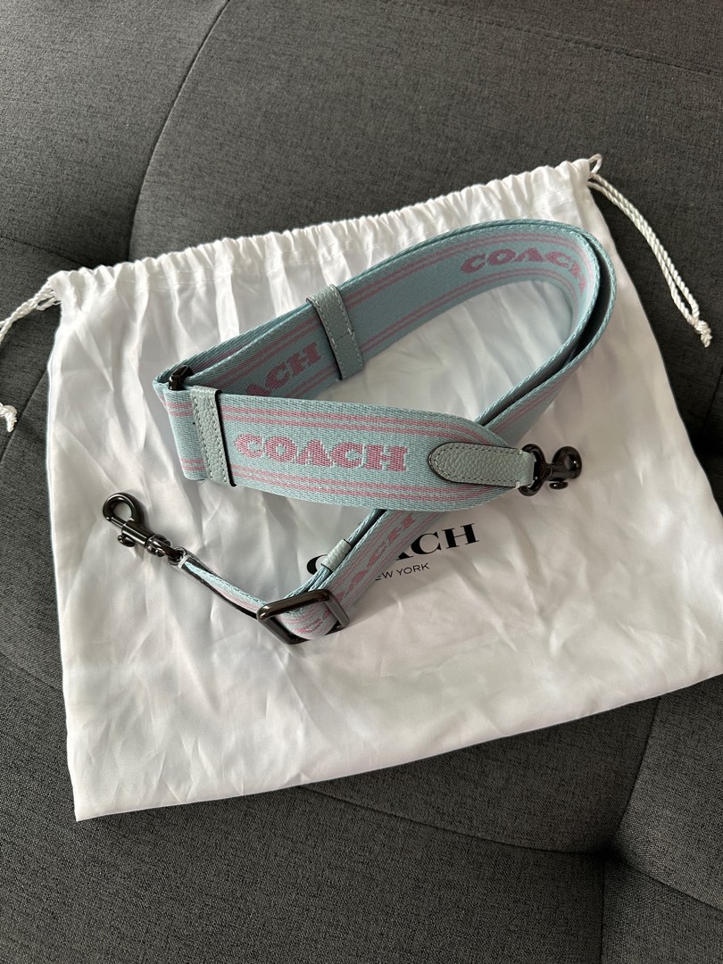 Coach's Colorblock Logo Webbing Strap, Luxury, Bags & Wallets on Carousell