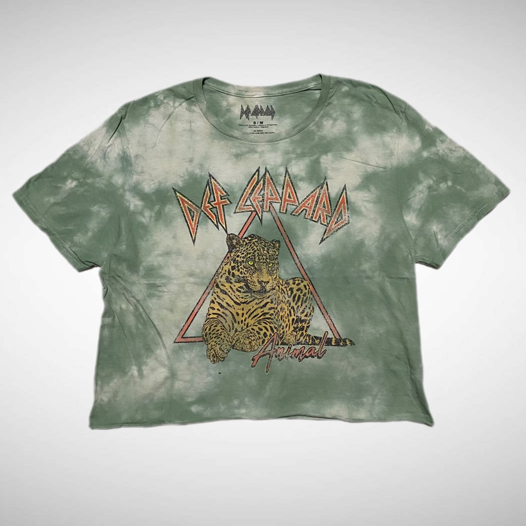 DEF LEPPARD CROPPED, Women's Fashion, Tops, Shirts on Carousell