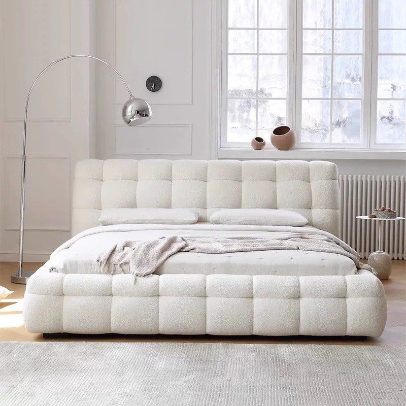 DELINE Modern Boucle Bedframe, Furniture & Home Living, Furniture, Bed ...