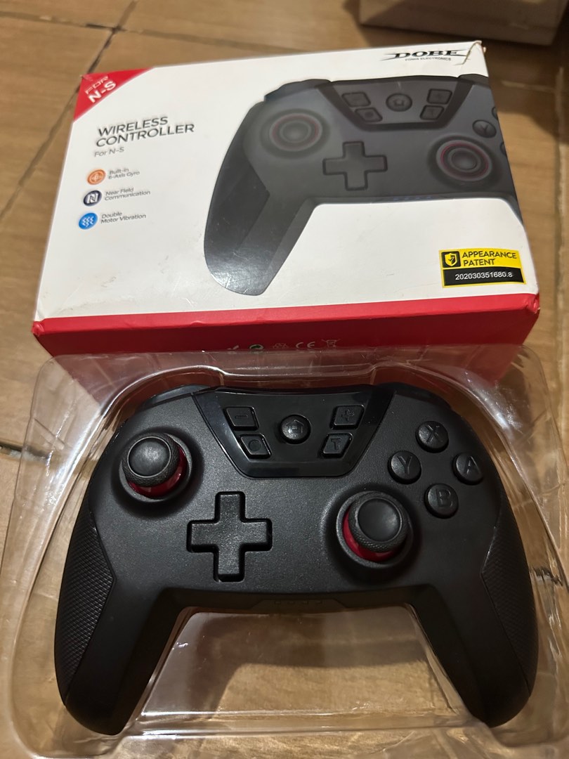 Dobe Wireless Controller For N-S, Video Gaming, Gaming Accessories, Controllers on Carousell