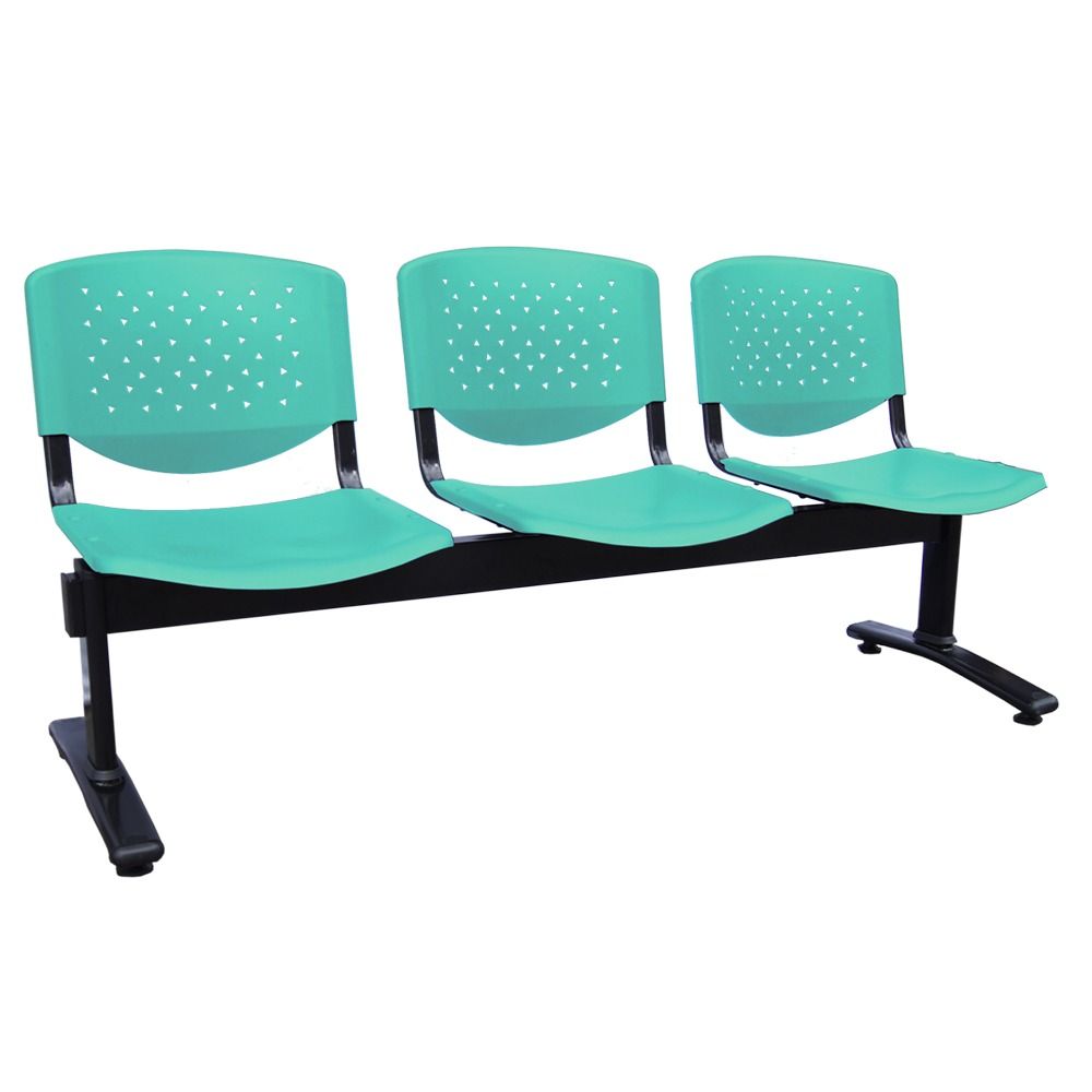 Ergodynamic GC-3 Deluxe Gang Chair 3-seater features thick powder ...