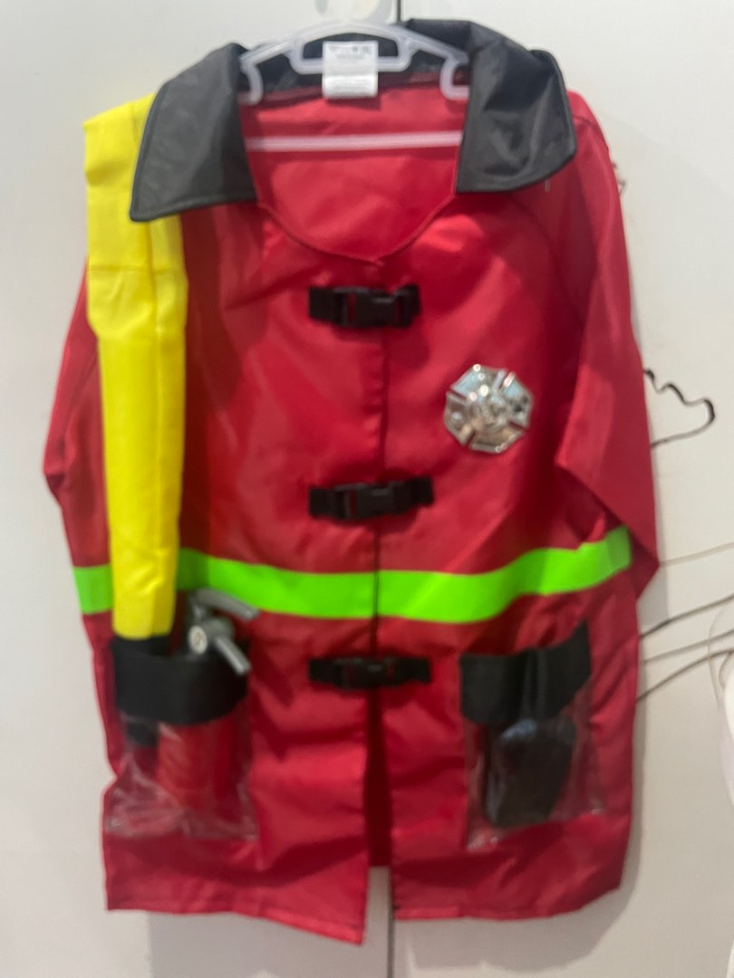 Fireman kids Costume, Babies & Kids, Babies & Kids Fashion on Carousell