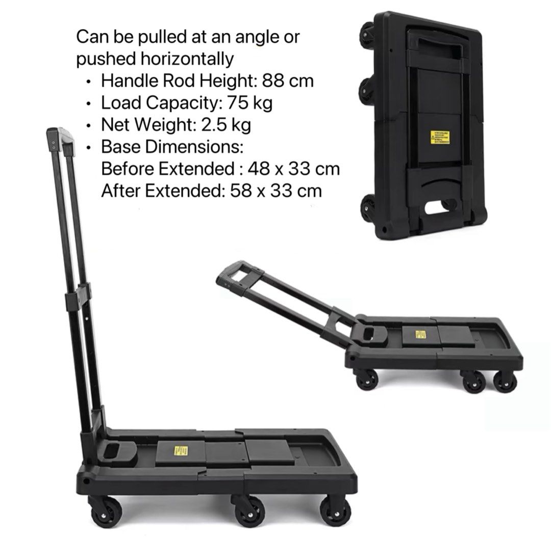 Foldable Flatbed Trolley, Furniture & Home Living, Home Improvement ...