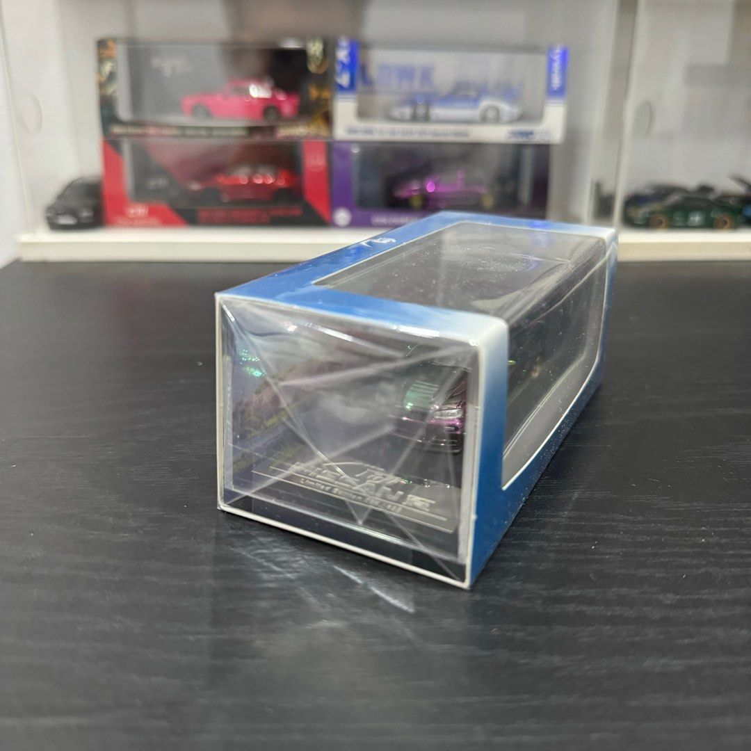 Fuji 1/64 Nissan Skyline GT-R R34 Nismo Z-Tune High Wing version Chrome Magic Green-Purple ...