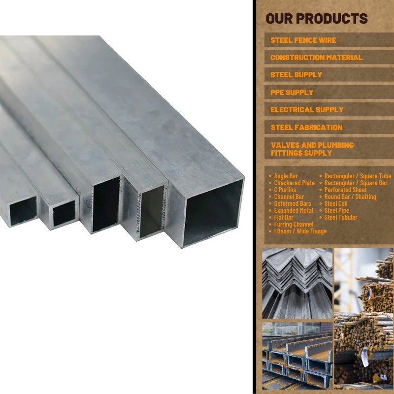 Galvanized Tubular / Square Tube / Tubular Steel / RSB, Commercial ...