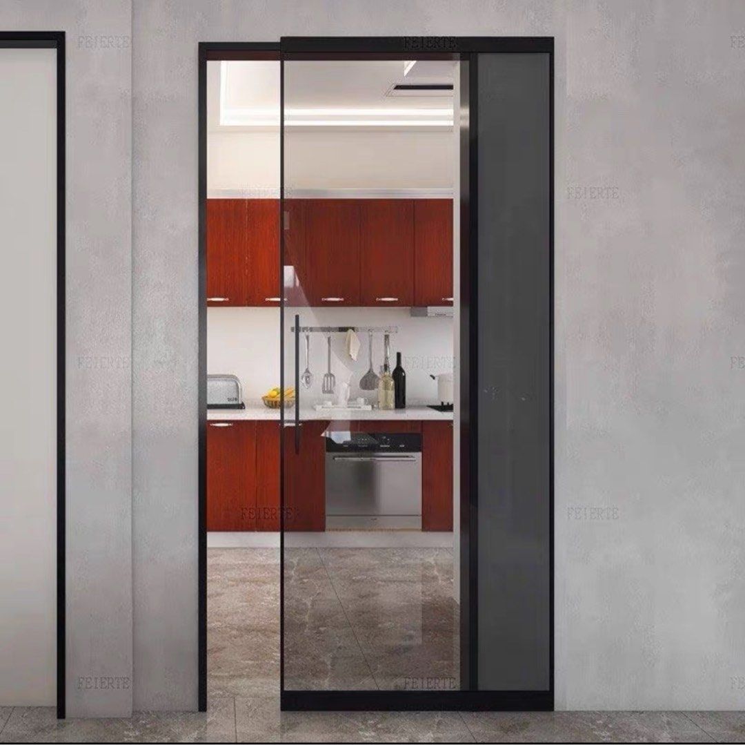 Ghost sliding door | invisible trackless | minimalist |bto |hdb |condo ...