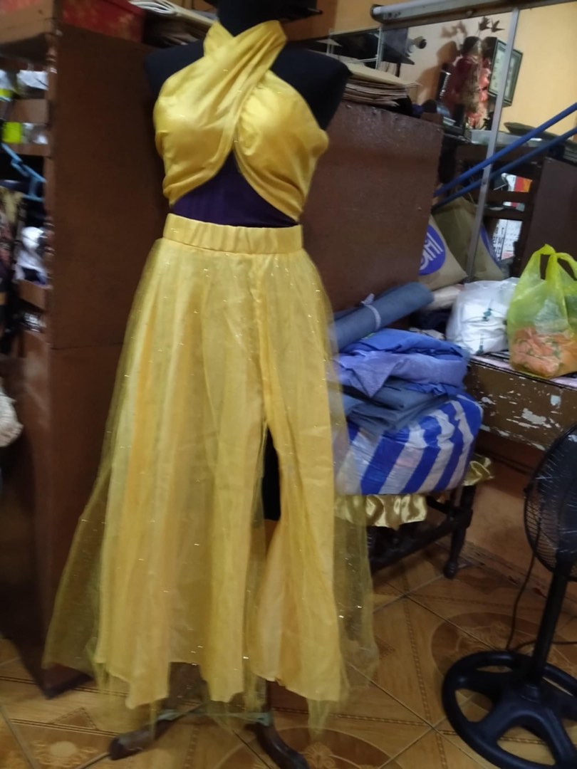 Goddess Fairy Gold Glitter Costume, Women's Fashion, Dresses & Sets ...