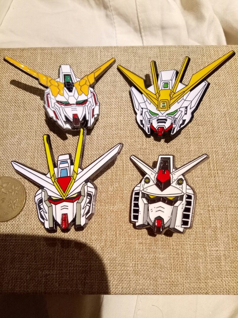 Gundam Enamel Pins, Luxury, Accessories on Carousell